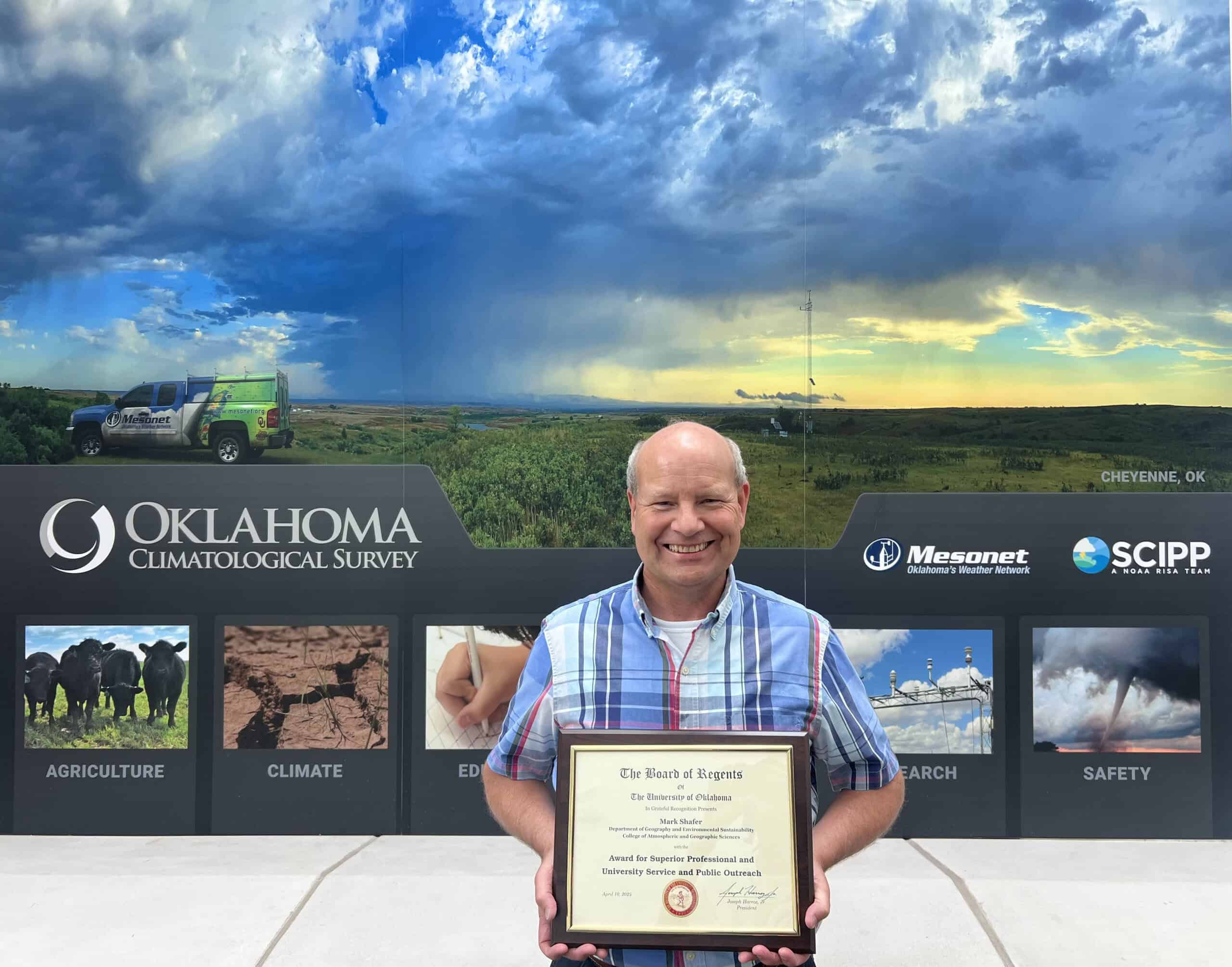 SCIPP Deputy Director Dr. Mark Shafer receives a 2025 Oklahoma State ...