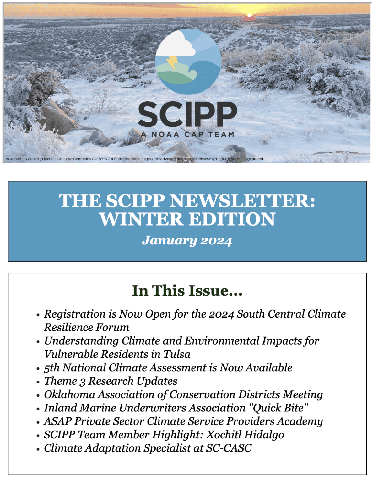 Climate Science Data for Southern US States | SCIPP