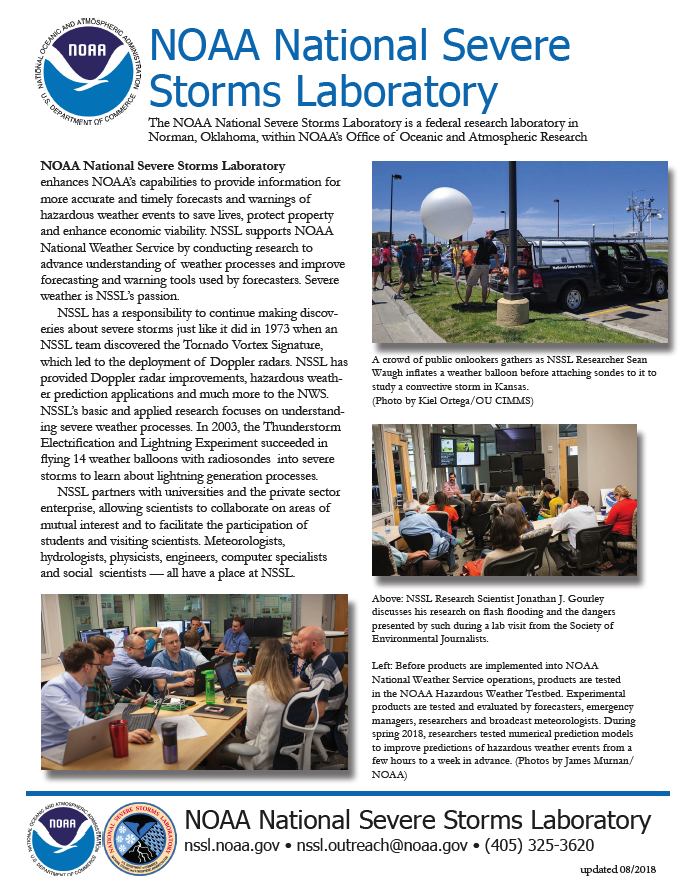 NOAA National Severe Storms Laboratory Brochure - SCIPP