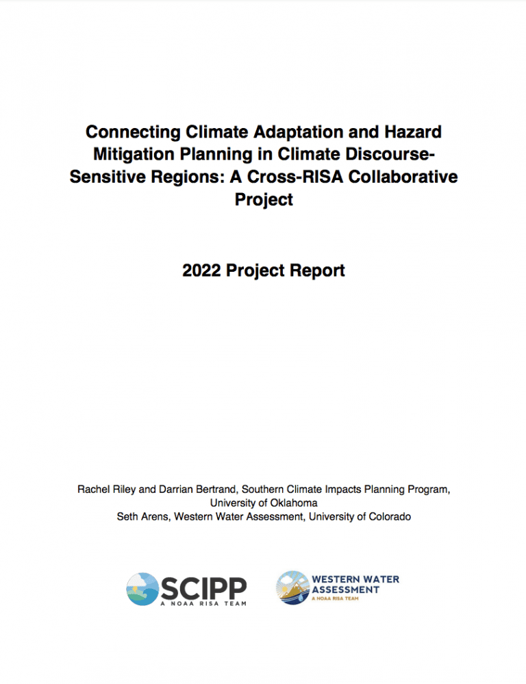 Connecting Climate Adaptation and Hazard Mitigation Planning in Climate Discourse-Sensitive ...