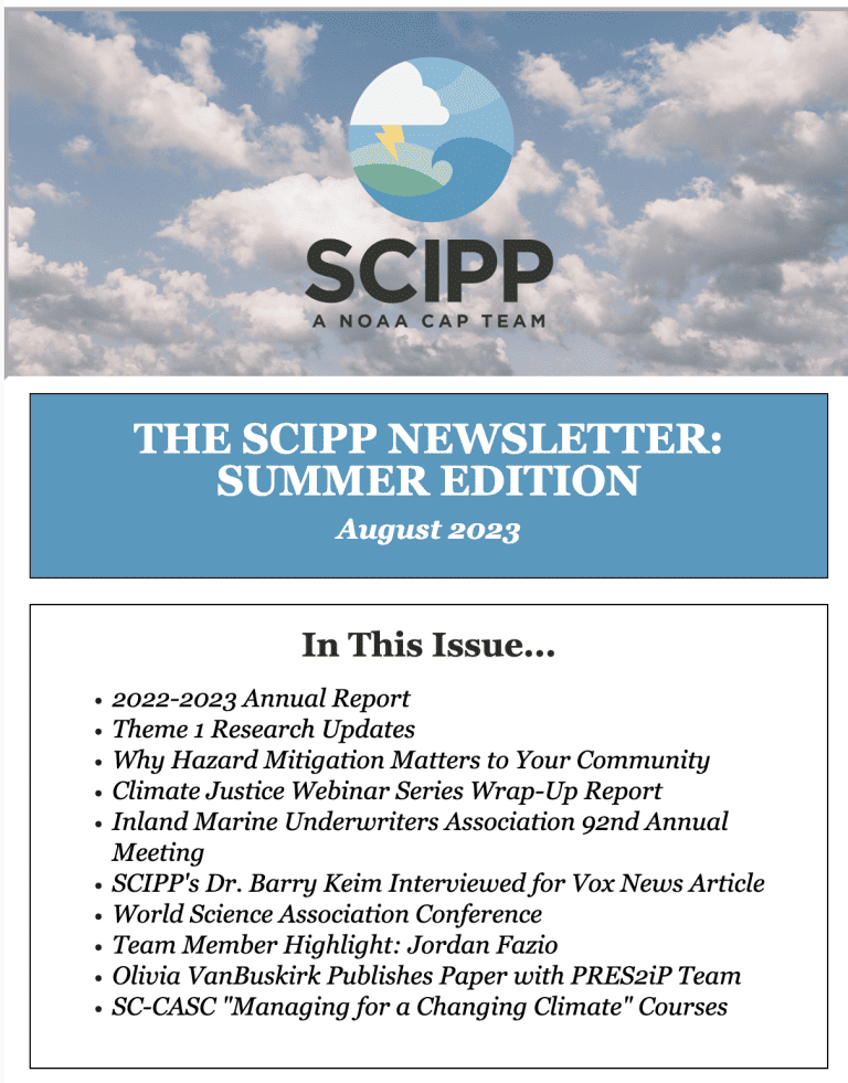 Summer 2023 Newsletter - SCIPP