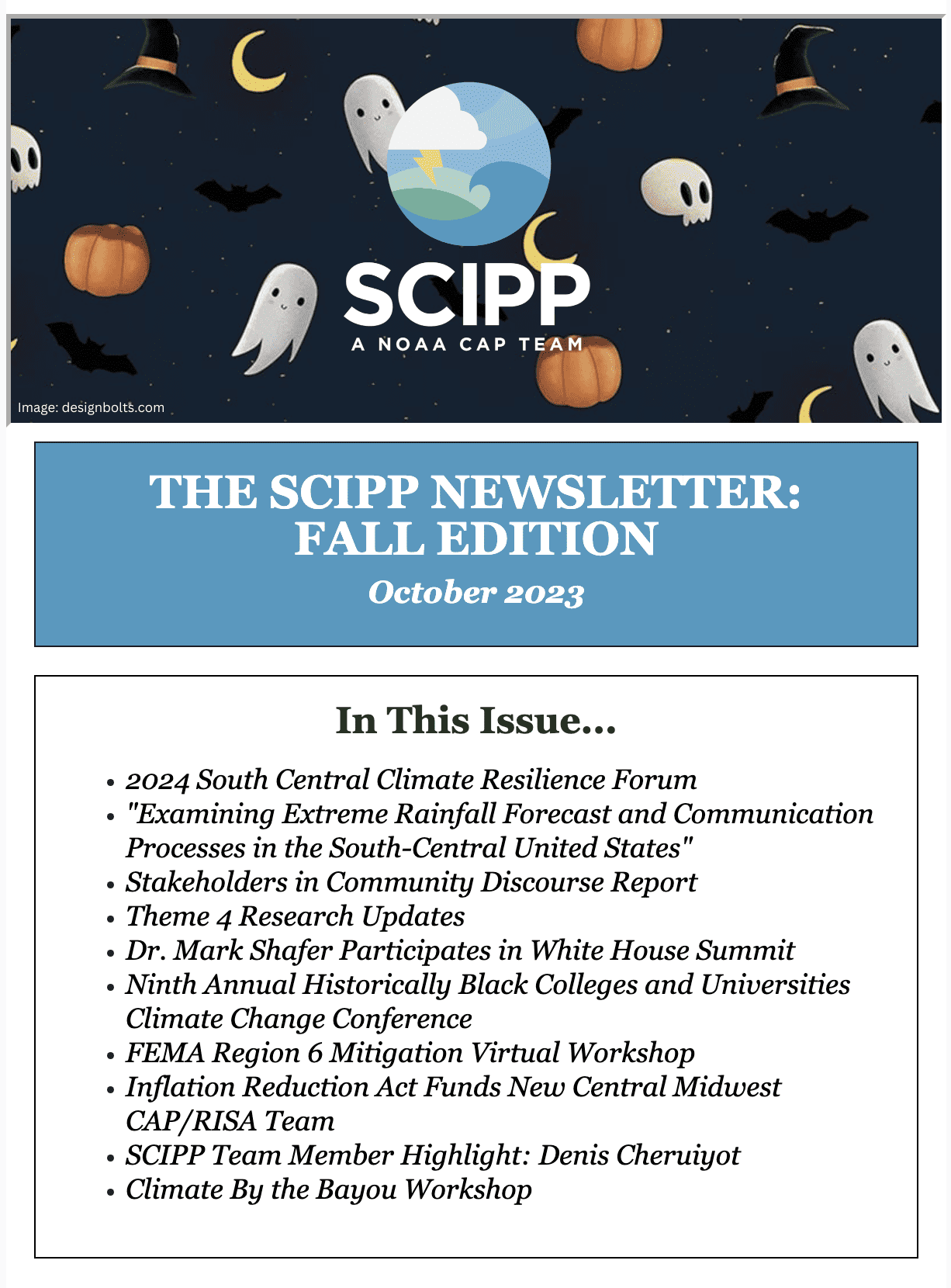 Climate Science Data for Southern US States | SCIPP